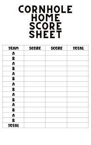 Free Printable Cornhole Scoresheets Click - Cornhole Boss